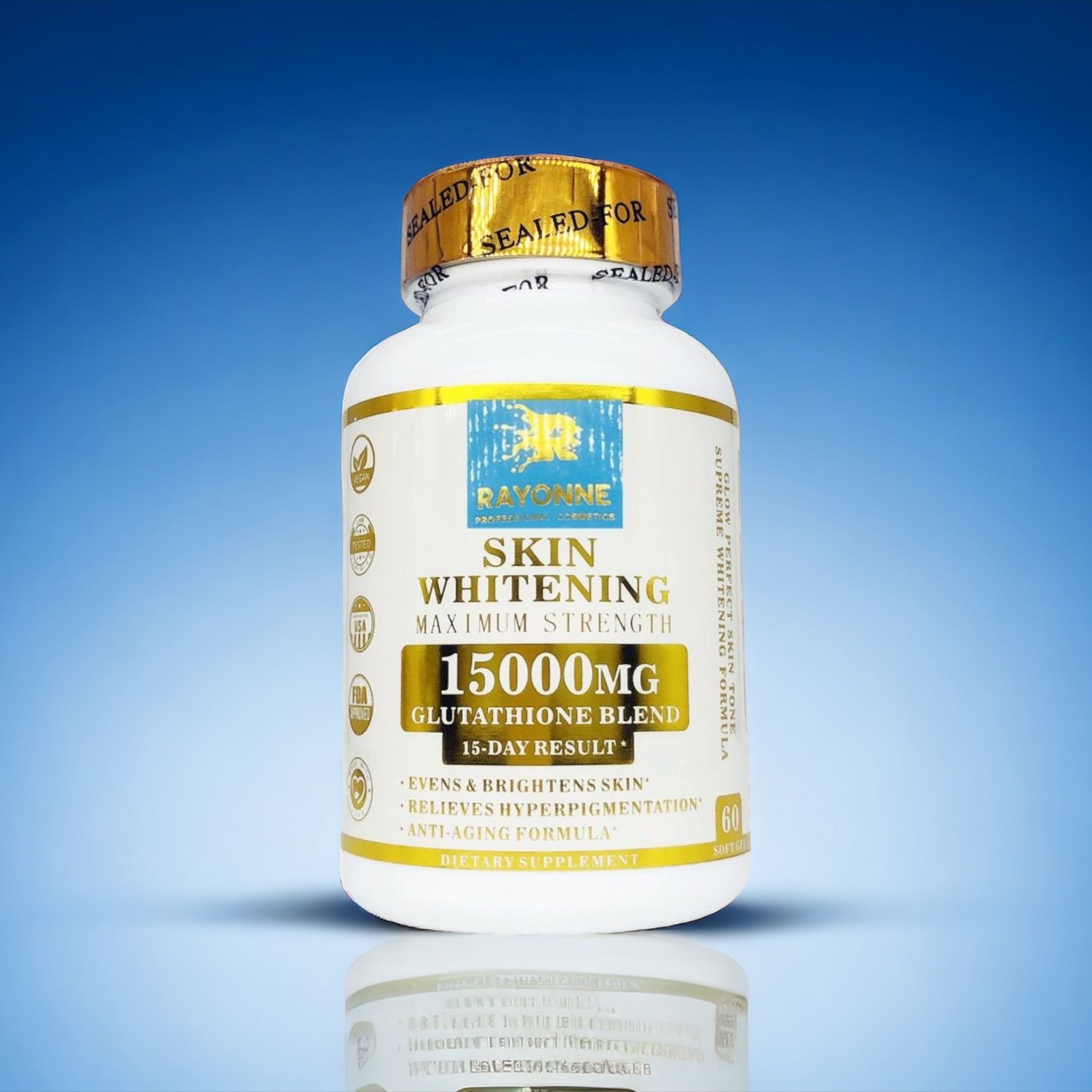 GELULE DE GLUTATHION ÉCLAIRCISSANT – Rayonne Procosmetics